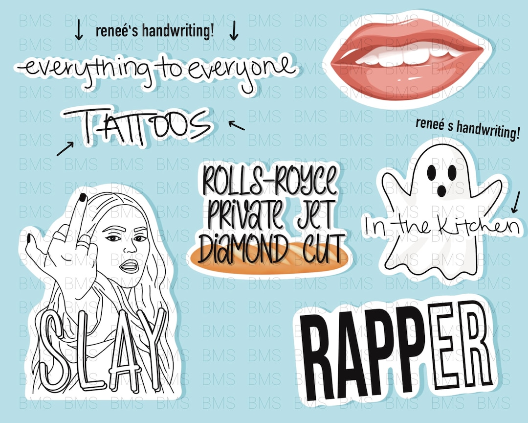 RENEÉ RAPP STICKERS in the Kitchen Tattoos Everything to - Etsy