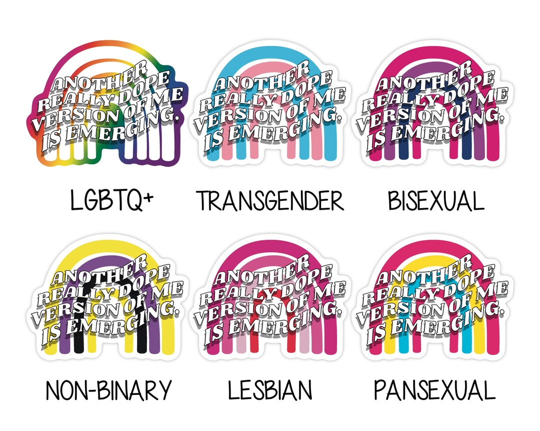 LGBTQ PRIDE STICKERS, Popular Laptop Stickers, Boho Rainbow Sticker ...