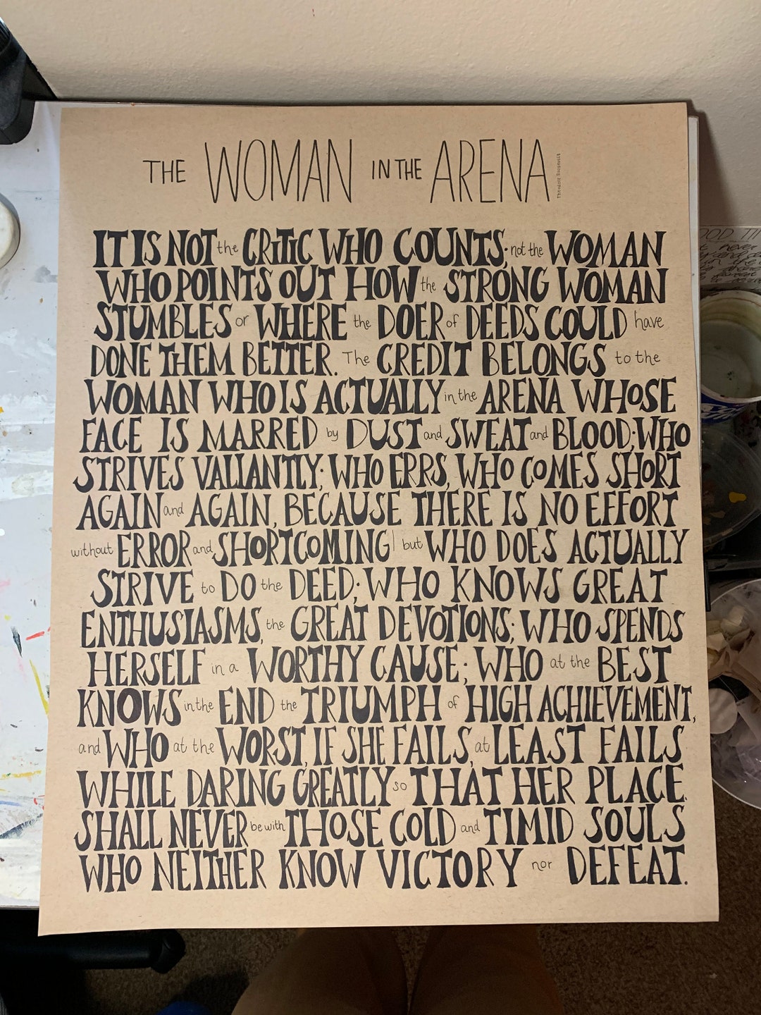 Hand Lettered Custom Piece, Poem, Sign, Signage, Letter Art, Handmade ...