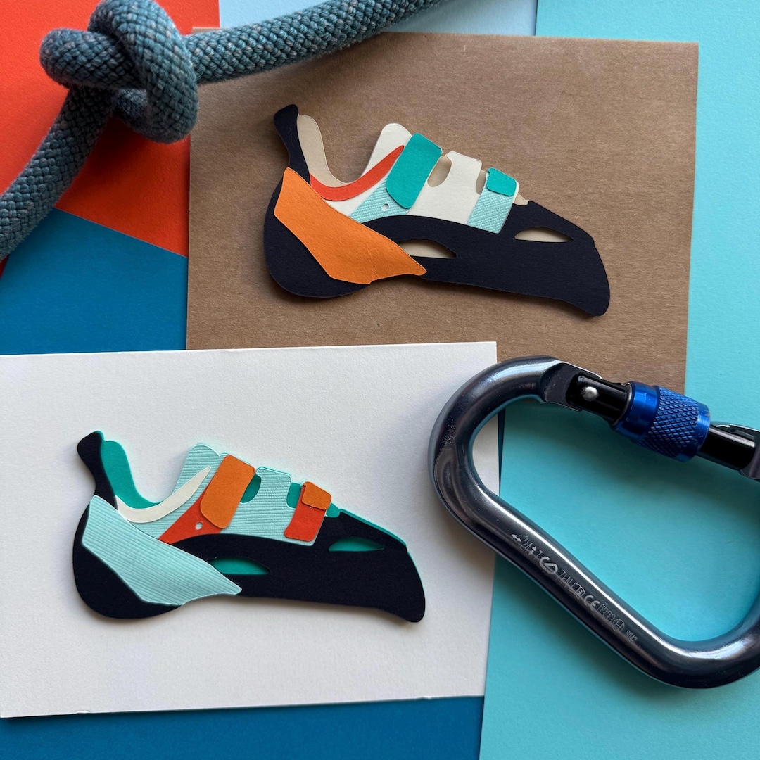Rock Climbing Greeting Card: Handmade Papercut - Etsy