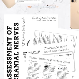 Cranial Nerve Edition of That Nursing Study Guide: Printable Cheat ...