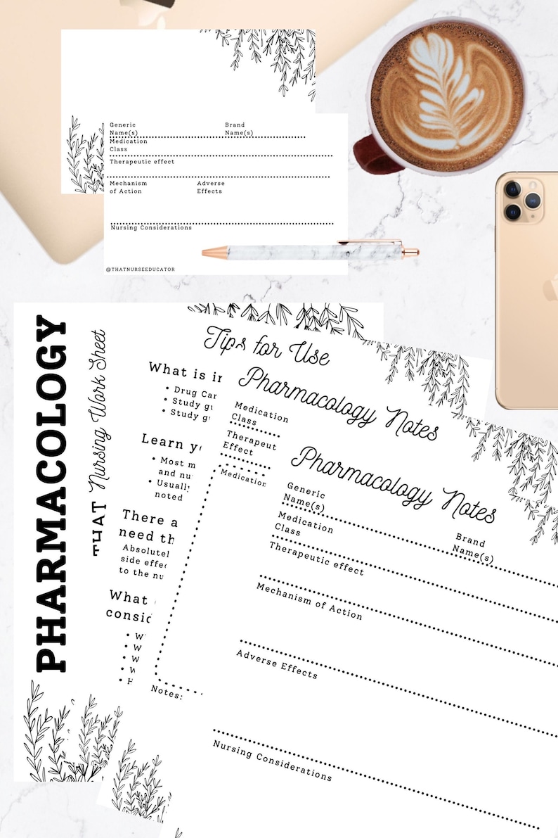 Pharmacology Edition of That Nursing Worksheet Template to Help Nursing ...