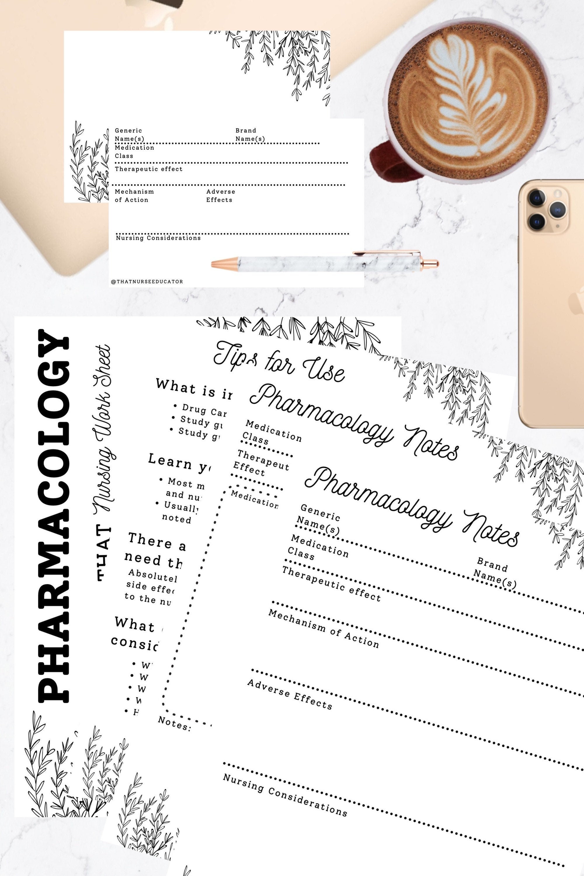 Pharmacology Edition of That Nursing Worksheet Template to Help Nursing ...