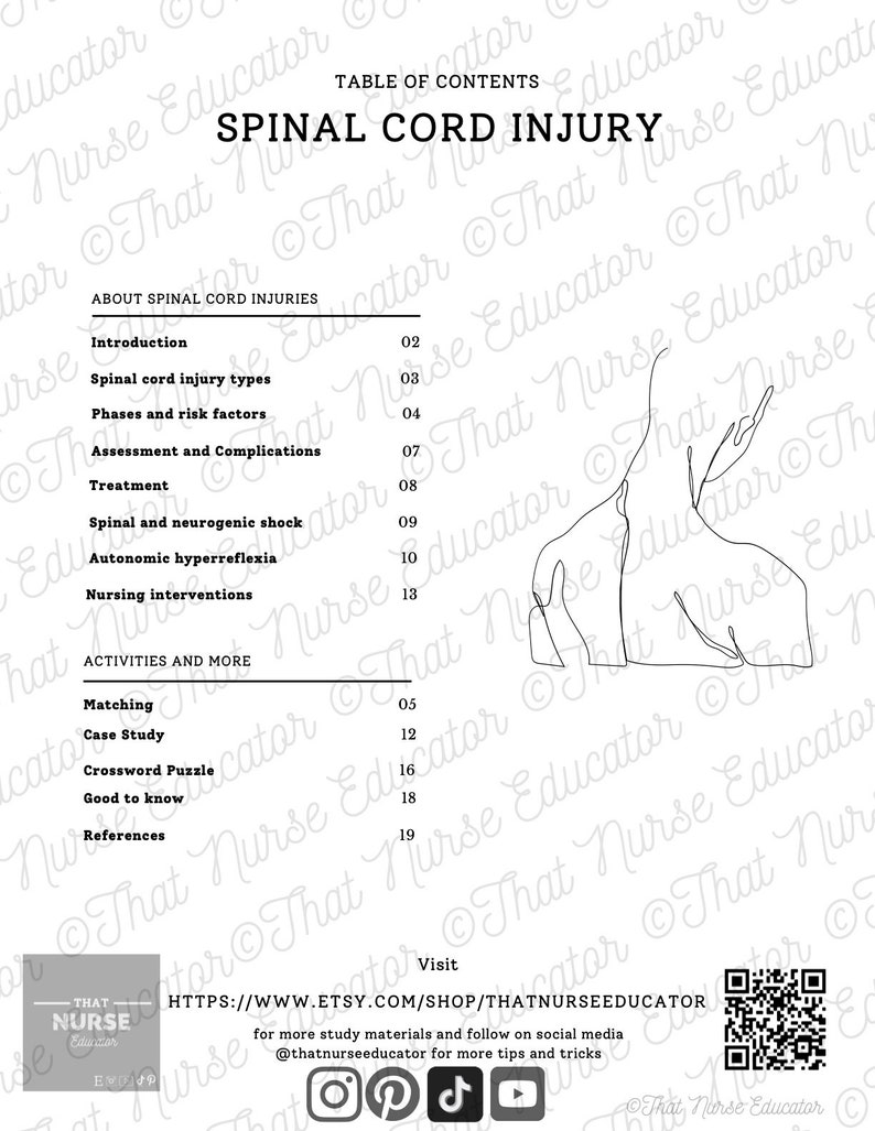Spinal Cord Injury Edition of That Nursing Study Guide Nursing School ...