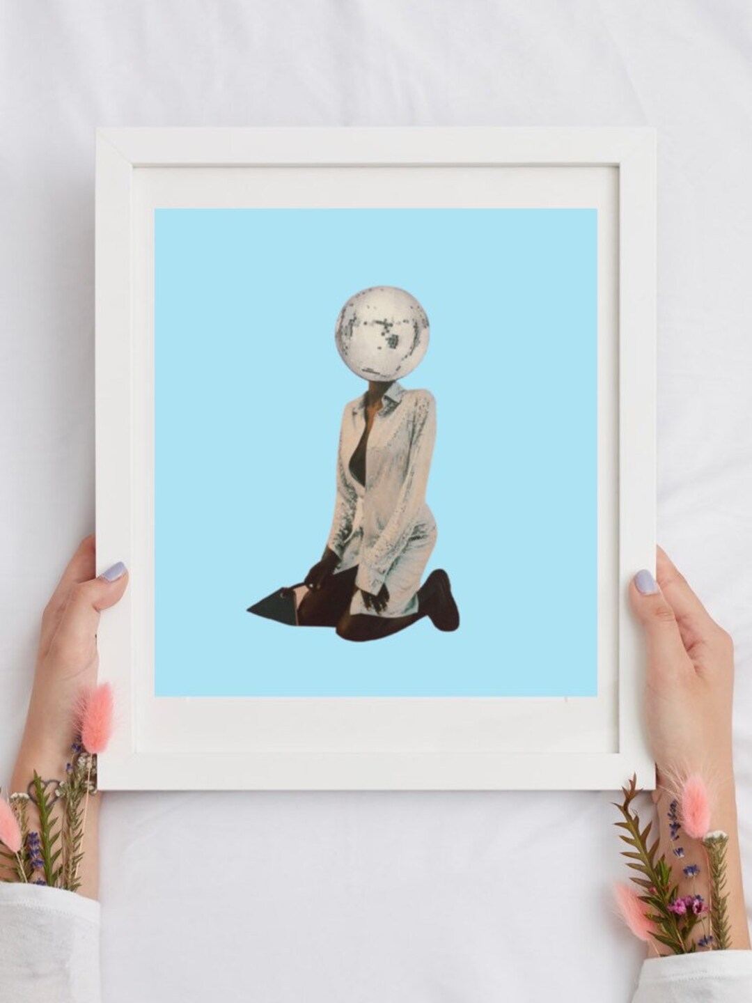 8x10 Disco Brain Collage Print, Wall Art, Home Decor, Collage Art, Art ...