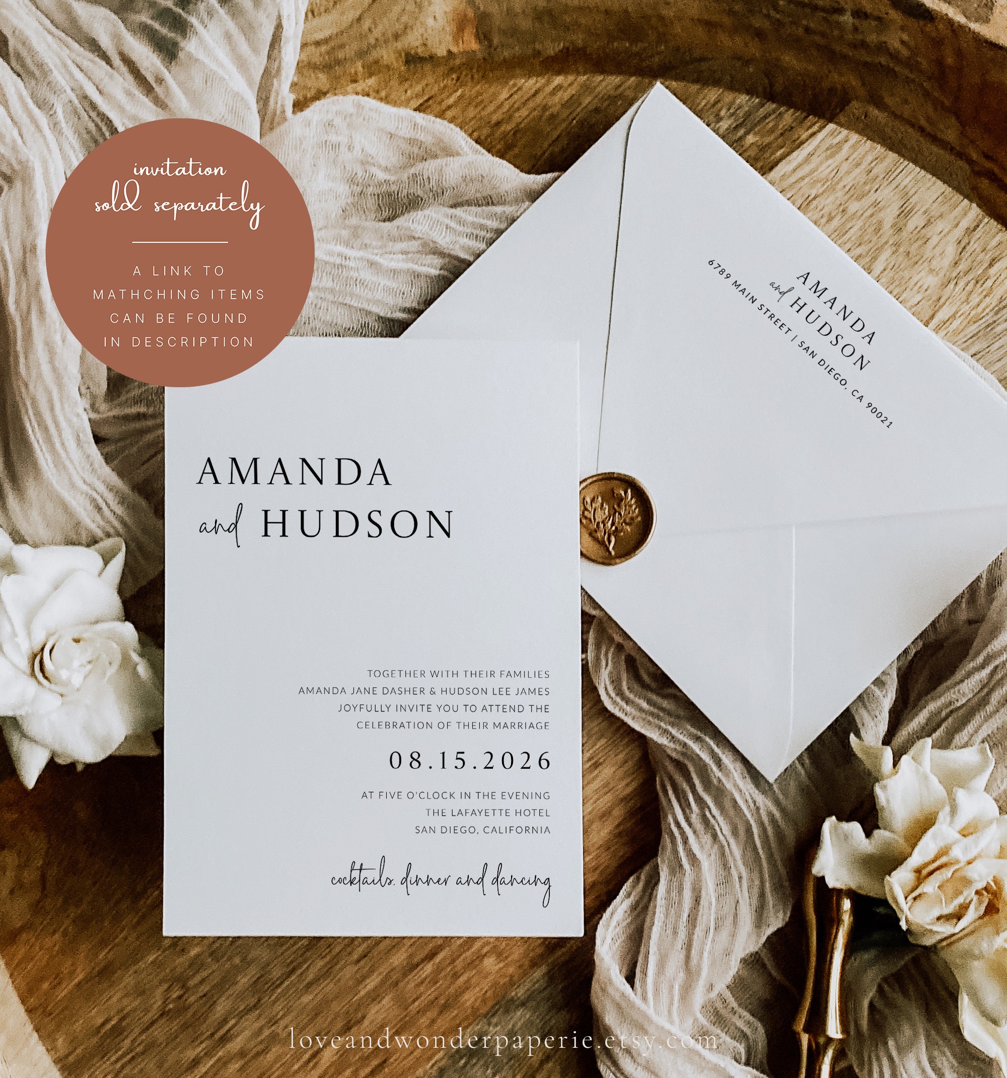 Wedding Envelope Address Template, Printable Envelope Template ...