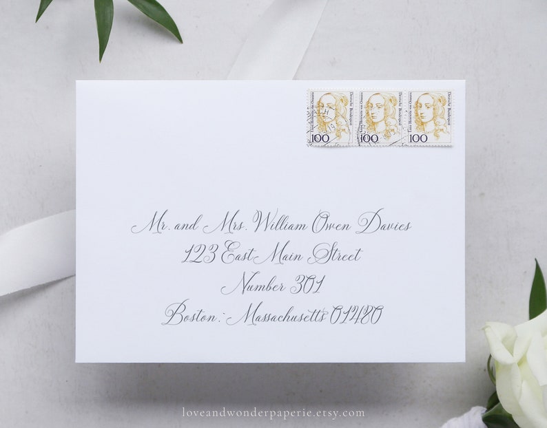 Wedding Envelope Address Template, Printable Envelope Template, Guest ...