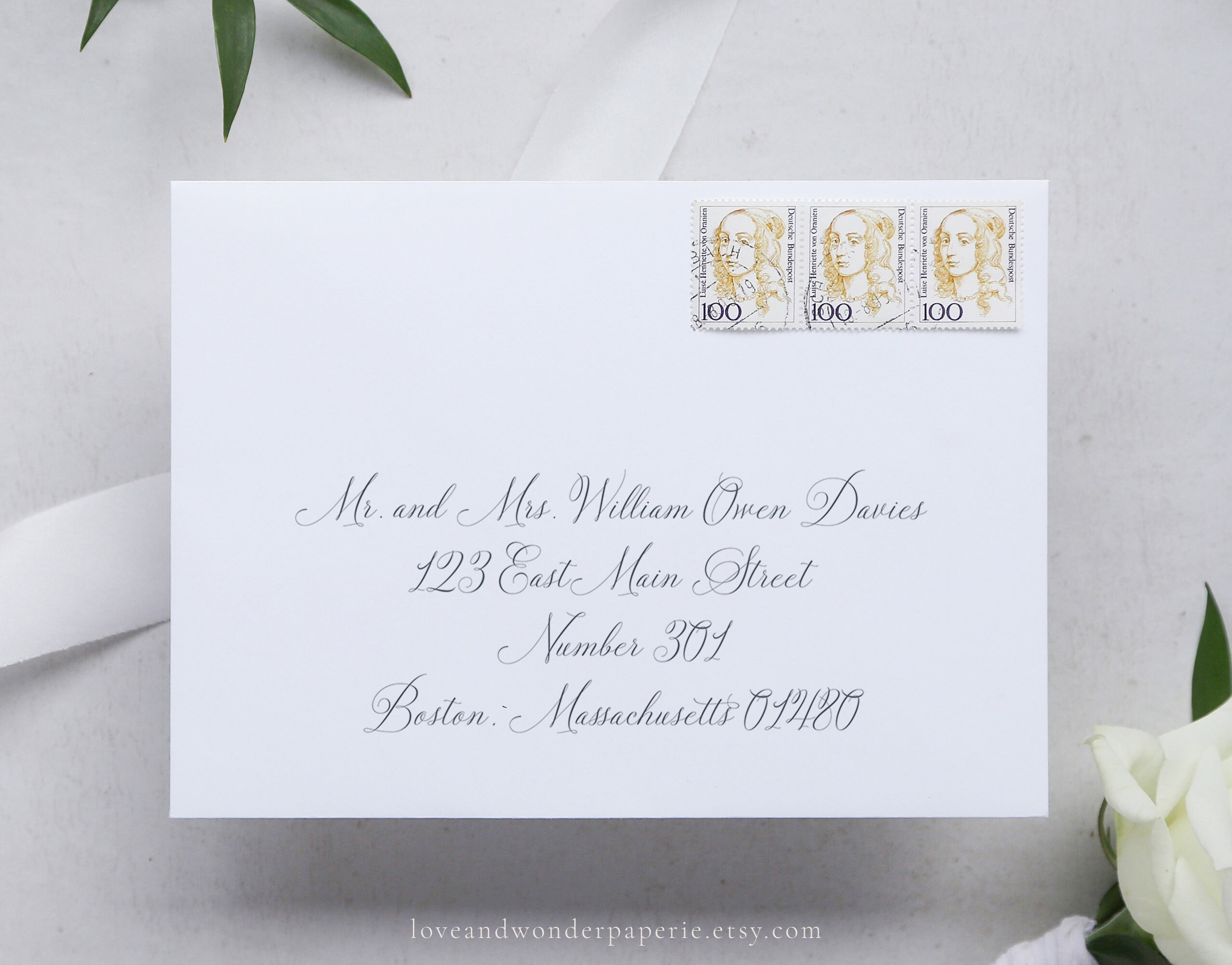 Wedding Envelope Address Template, Printable Envelope Template, Guest ...