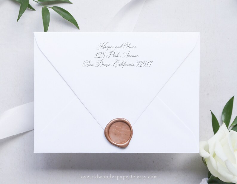 Wedding Envelope Address Template, Printable Envelope Template, Guest ...