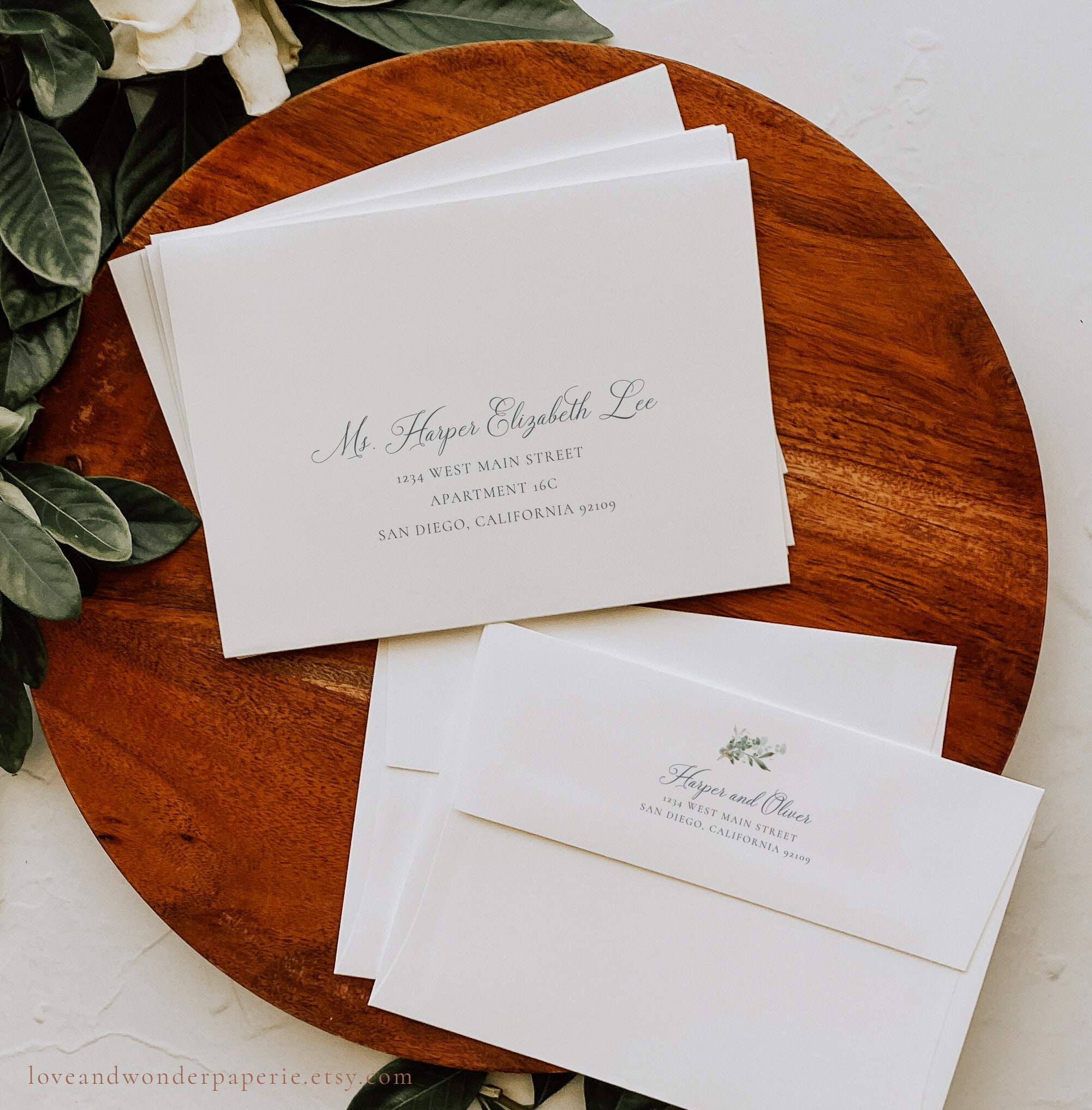 Envelope Addressing Template, Printable Wedding Invitation Envelope ...