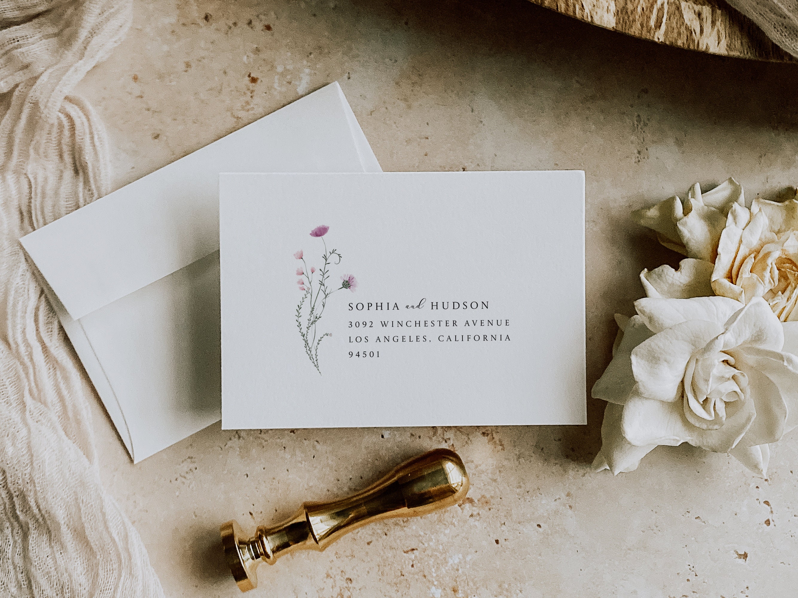 Wedding Envelope Address Template, Printable Envelope Template, Guest ...