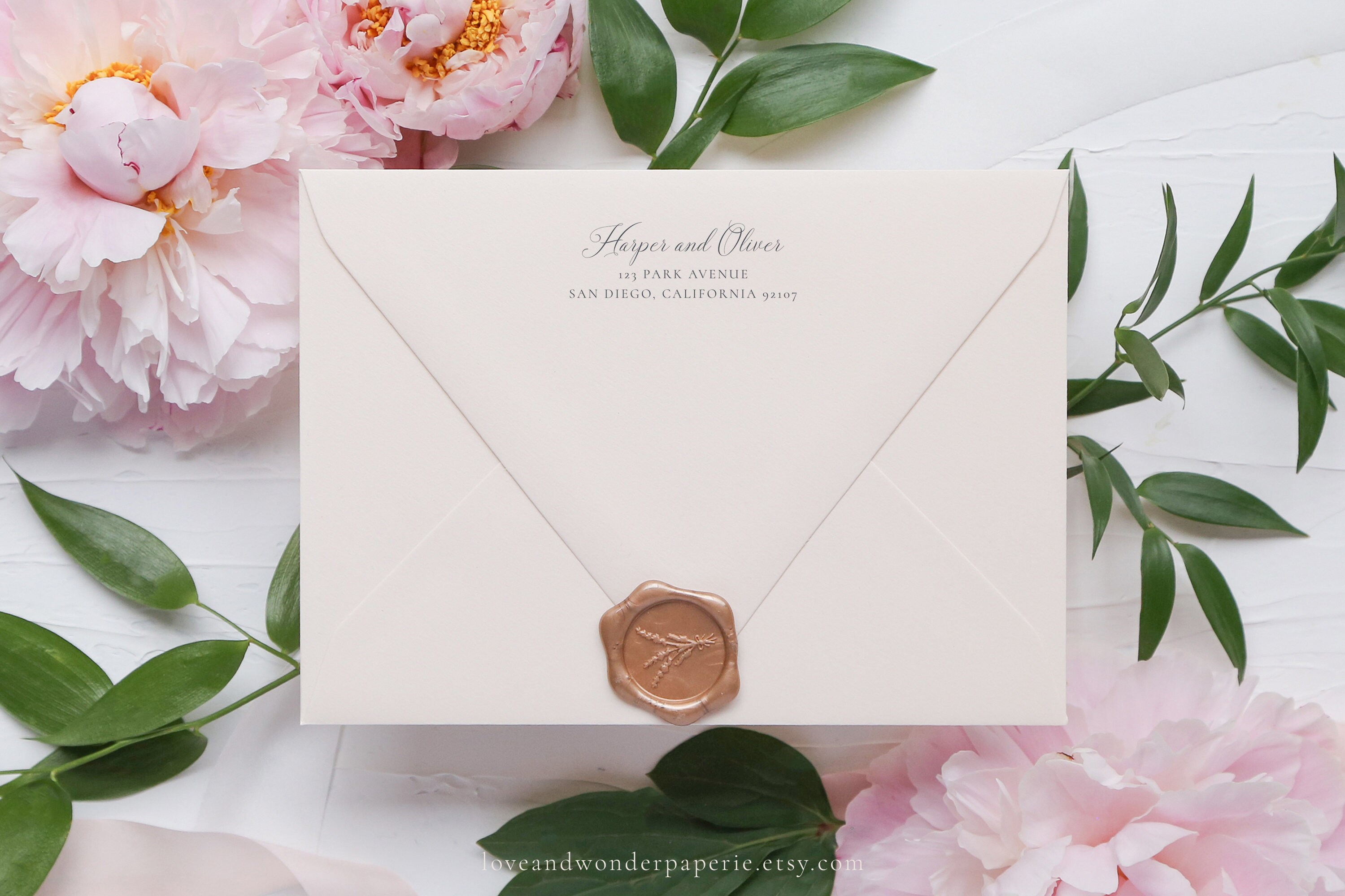 Wedding Envelope Address Template, Printable Envelope Template, Guest ...