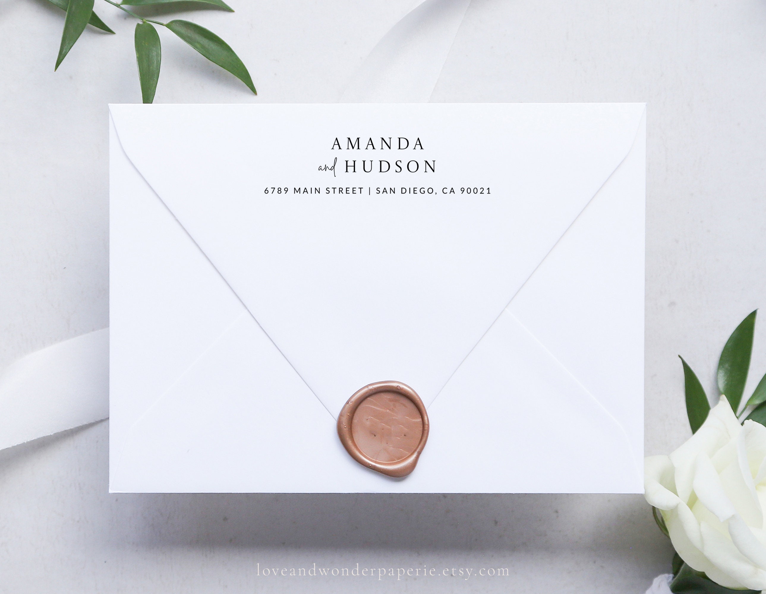 Wedding Envelope Address Template, Printable Envelope Template ...