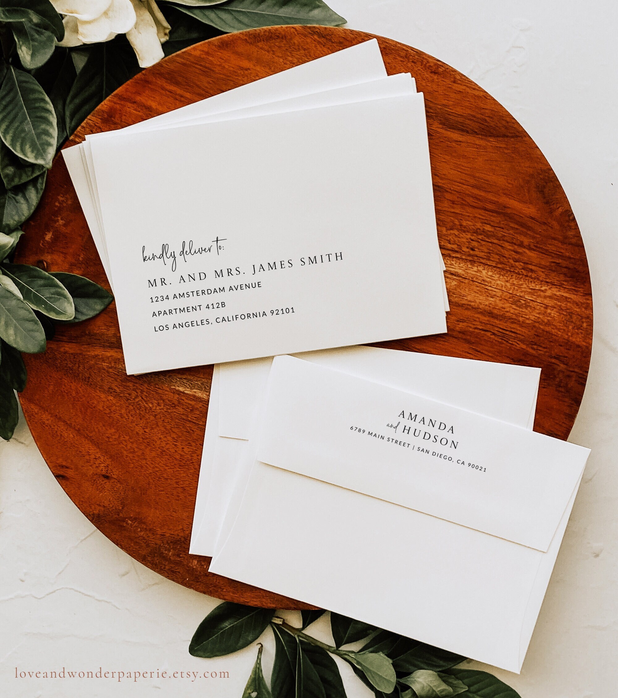 Wedding Envelope Address Template, Printable Envelope Template ...