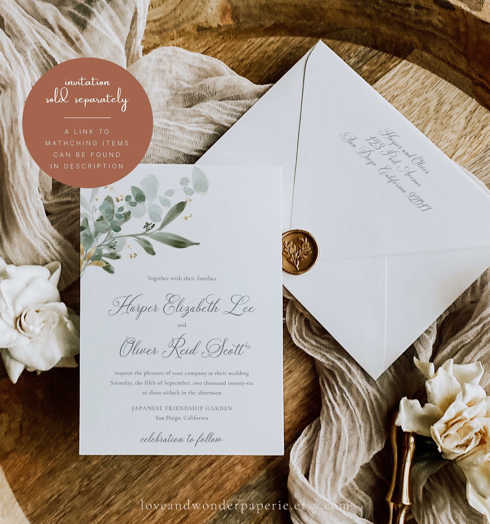 Wedding Envelope Address Template, Printable Envelope Template, Guest ...