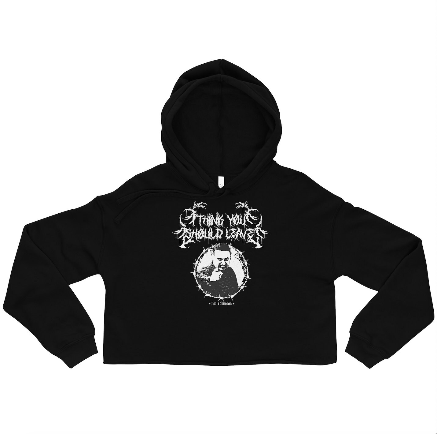 I Think You Should Leave Metal Crop Hoodie | ITYSL | Tim Robinson - Etsy