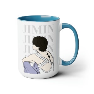 Jimin Mug, Jimin, 10oz, 15oz, Accent Mug, Jimin FACE, Set Me Free Pt.2 ...