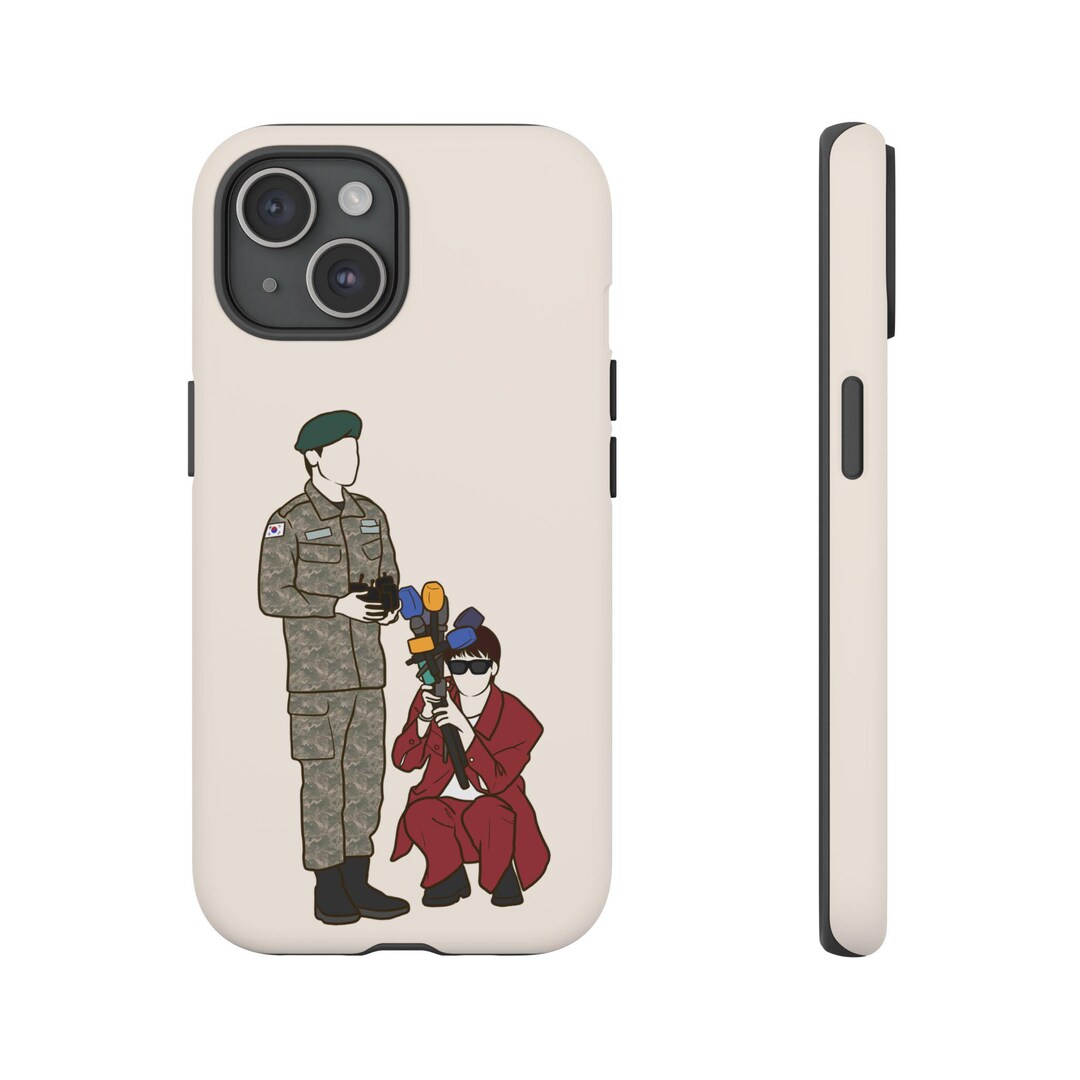 J-hope Discharge Phone Case, Jhope Discharge Jin Holding Mic, Kpop ...