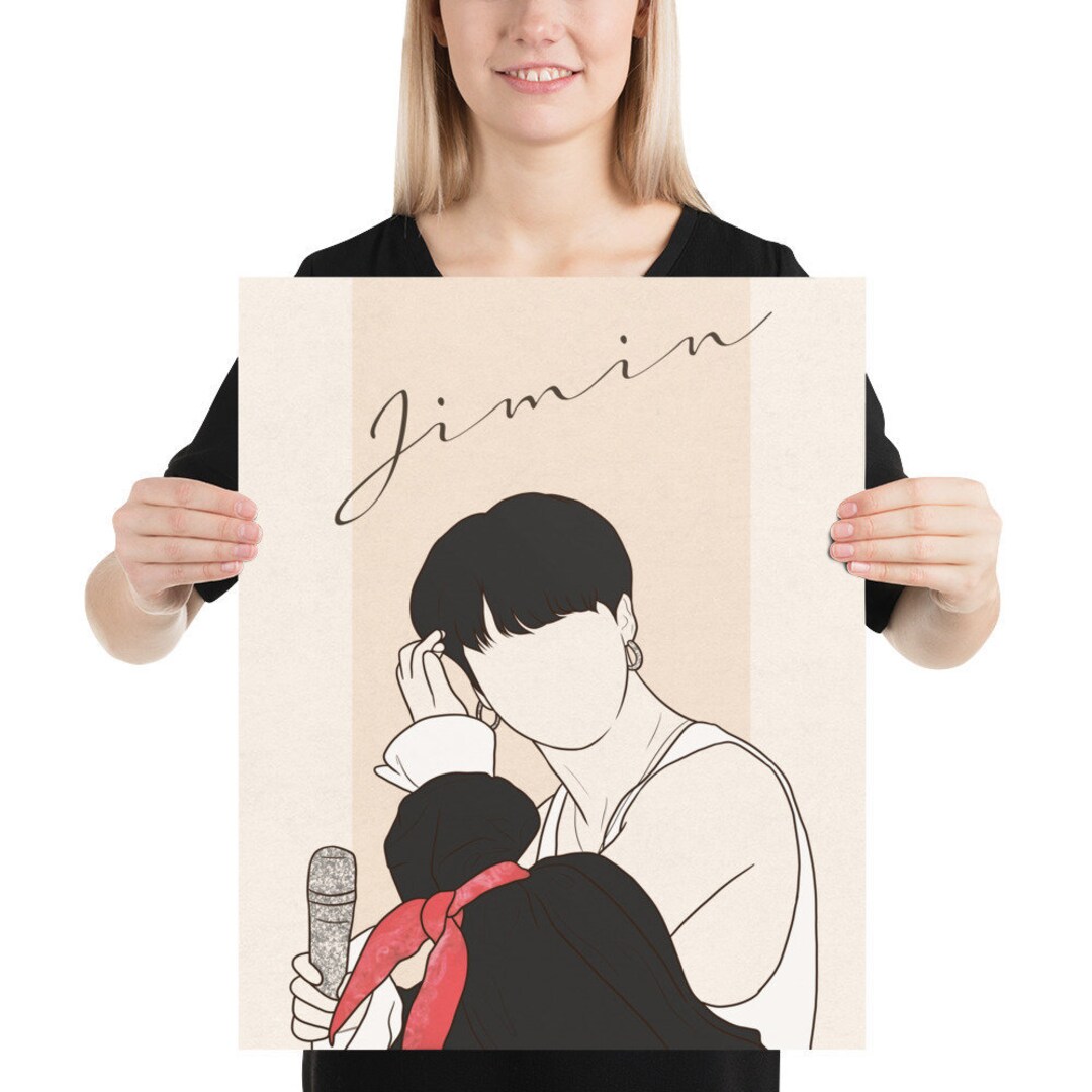 BTS Jimin Poster BTS Muster Fanart BTS Poster Bts Minimal - Etsy