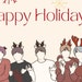 BTS Happy Holidays Card Bts Holidays Bts Printable Card Bts - Etsy