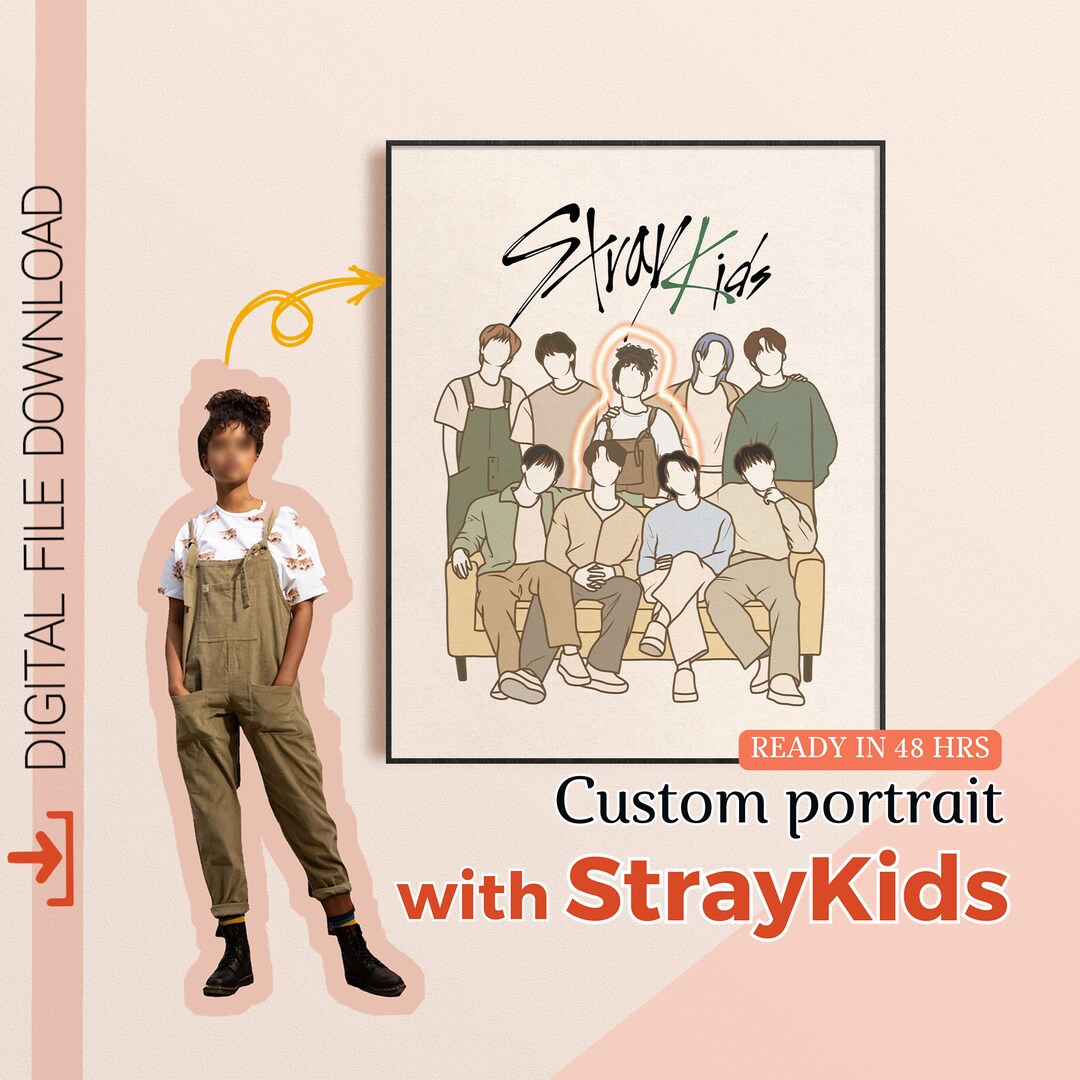 Custom Portrait, Kpop Custom Portrait, Kpop Gift, Custom Portrait for ...