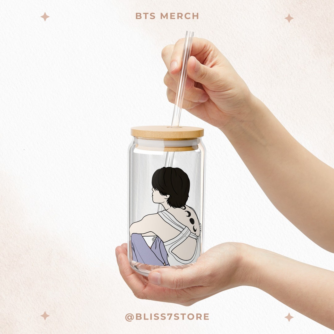 Jimin, Jimin Tattoo, Kpop Glass Can, Kpop Glass, Kpop Glass Cup, 16oz ...