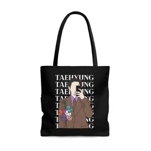 BTS V Bag Bts Taehyung Bts Tote Bag Kpop Tote Bag Taetae - Etsy