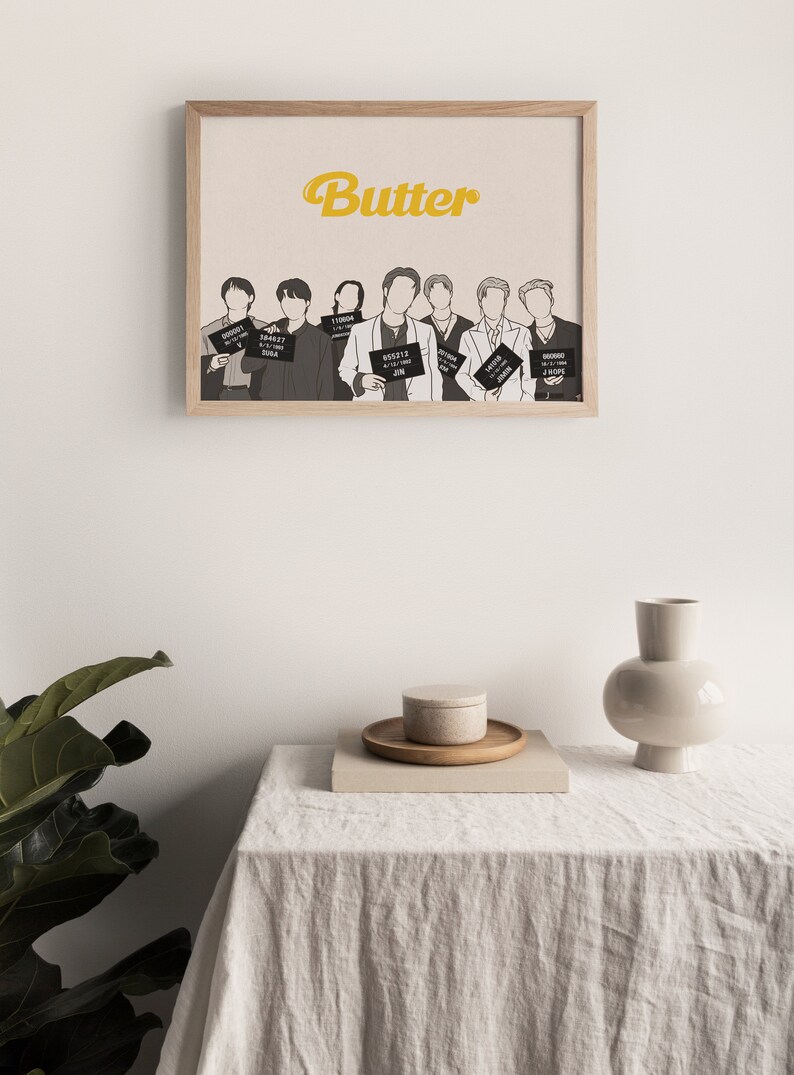Bts Butter BTS Butter Poster Kpop Butter BTS Wall Art Bts | Etsy