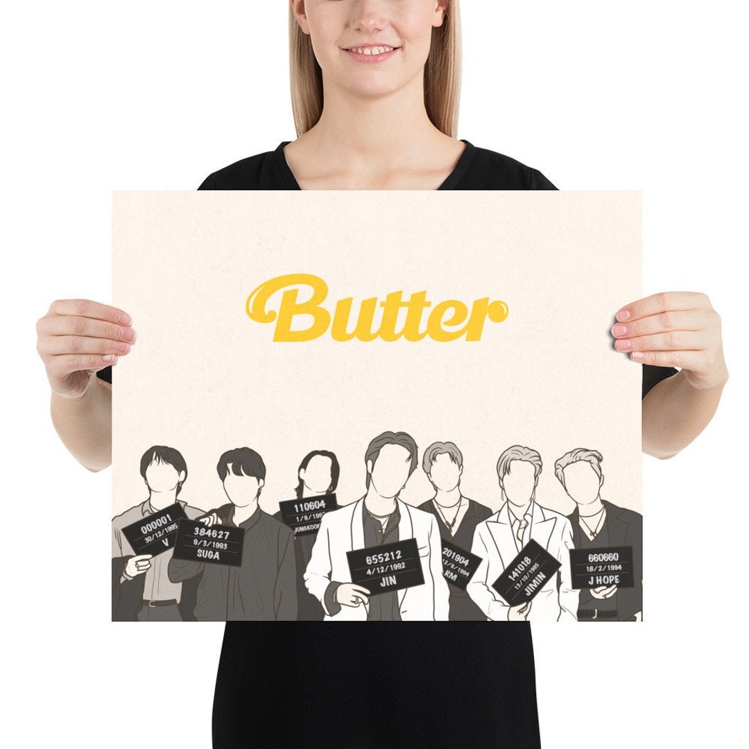 Bts Butter BTS Butter Poster Kpop Butter BTS Wall Art Bts - Etsy Canada