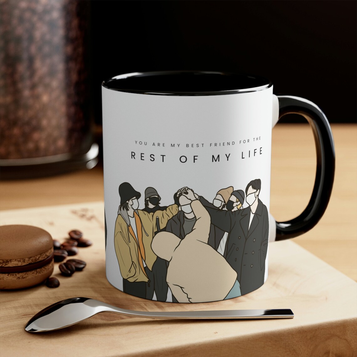 BTS Mug Bts Accent Mug Bts Gift Bts Merch Kpop Bts Rest - Etsy