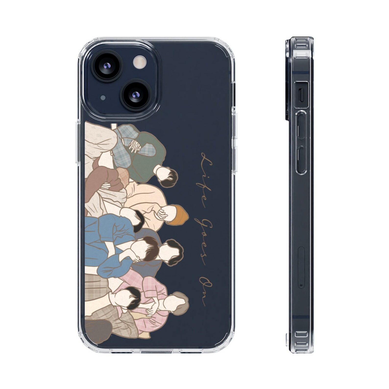 BTS Life Goes On Bts Phone Case Bts Clear Case I Purple You - Etsy