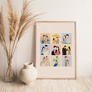 K-drama Printable Poster, K-drama Couple Poster, K-drama Printable Wall ...