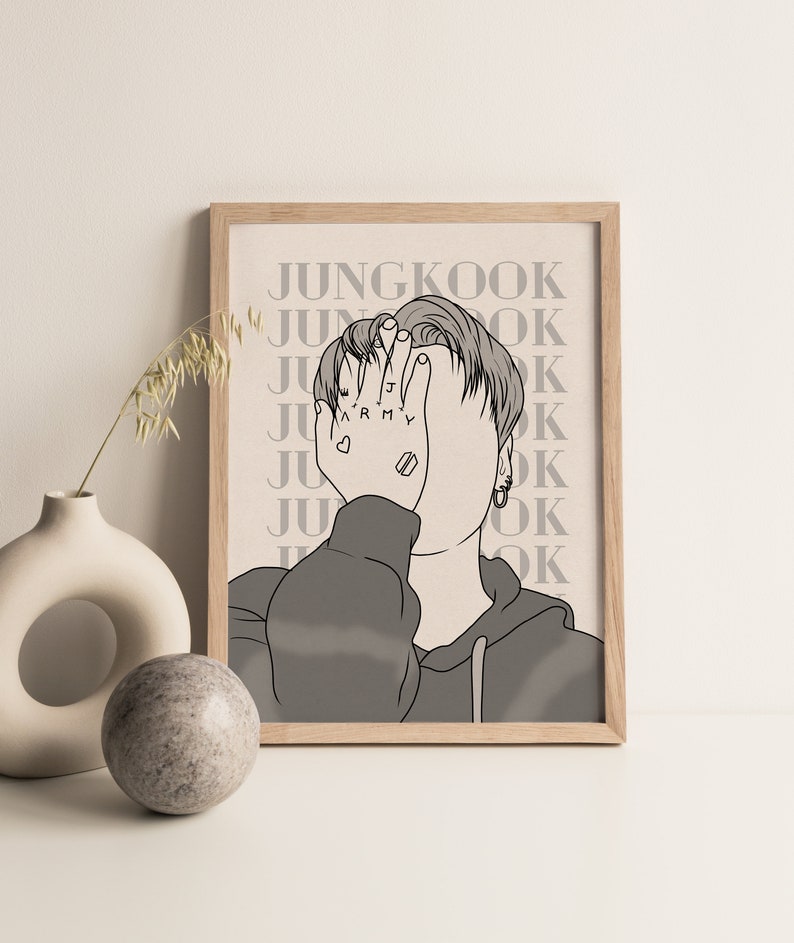 BTS JK Jungkook Poster BTS Jungkook Poster Bts Room Decor - Etsy