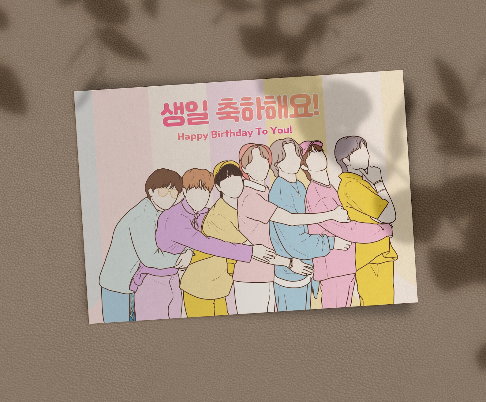 Bts Birthday Card BTS Card Bts Gift Bts Festa Bts - Etsy