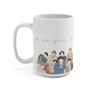 Kpop Life Goes on Mug, 10oz, 15oz, Accent Mug, Kpop Merch, Kpop ...