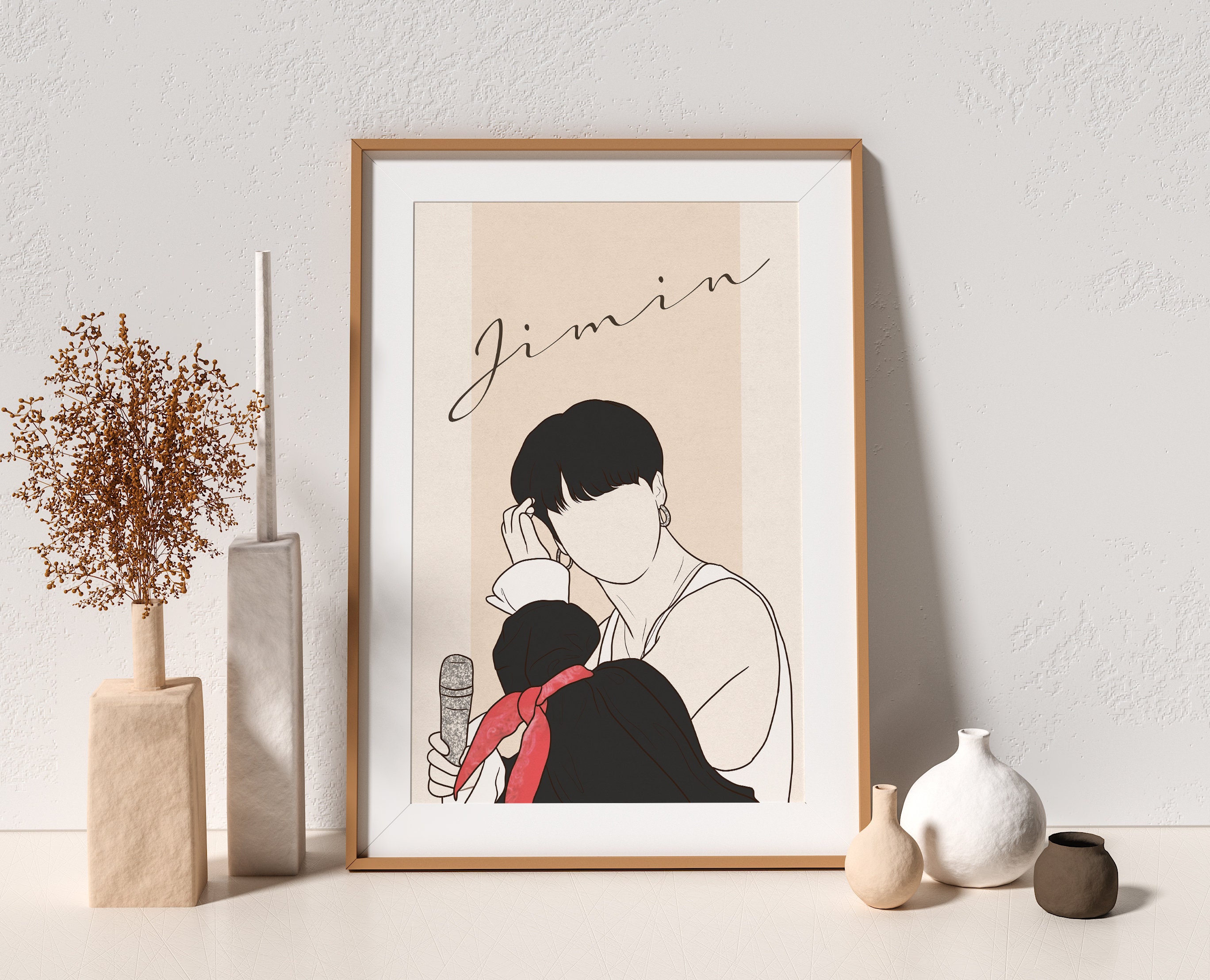 BTS Jimin Poster BTS Muster Fanart BTS Poster Bts Minimal - Etsy