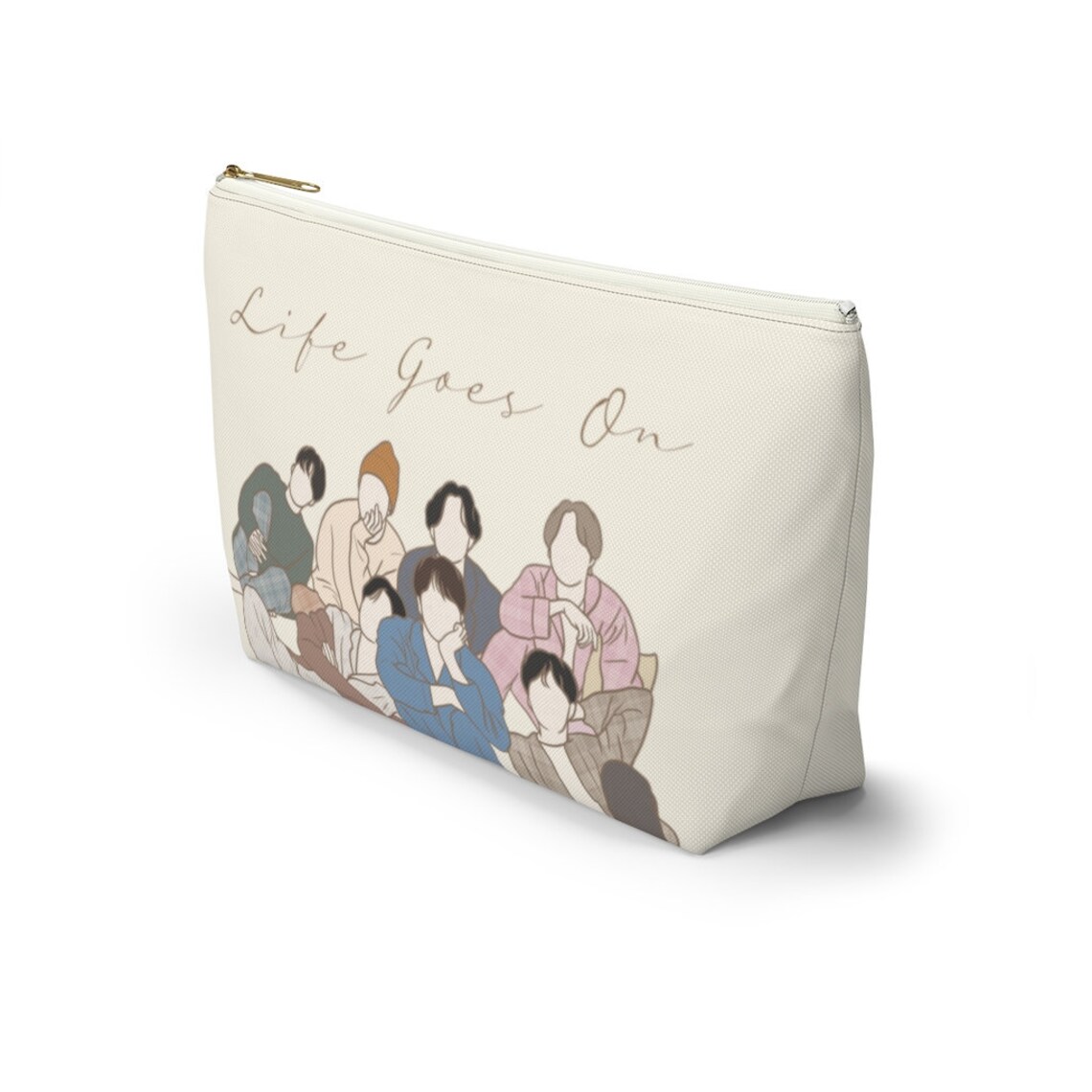 BTS Life Goes On Pouch Bts Merch Bts Gift Bts Art Kpop | Etsy