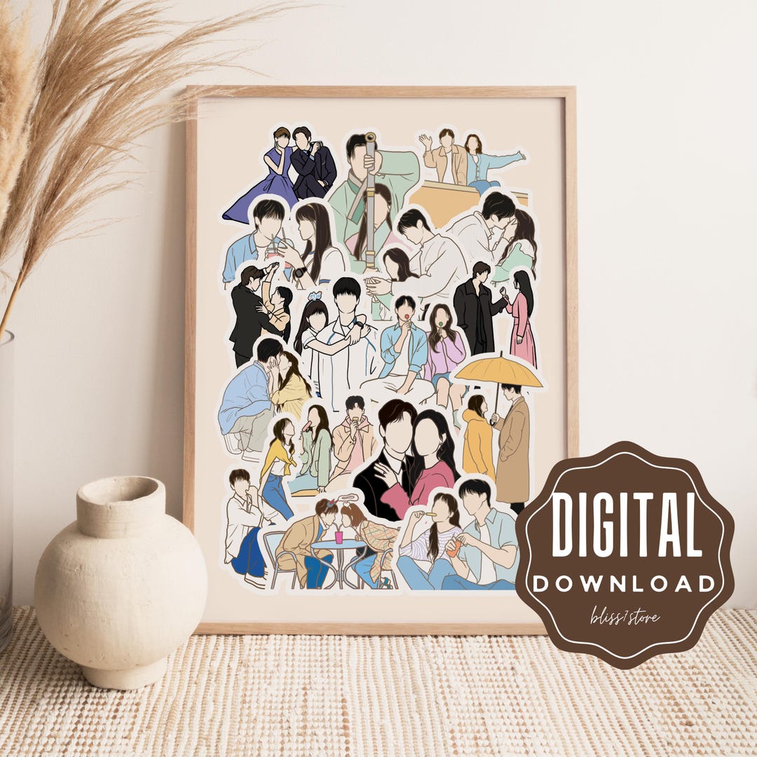 K-drama Printable Poster, Korean Drama Wall Art, K-drama Digital ...