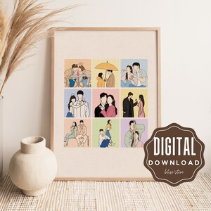 K-drama Printable Poster, K-drama Couple Poster, K-drama Printable Wall ...