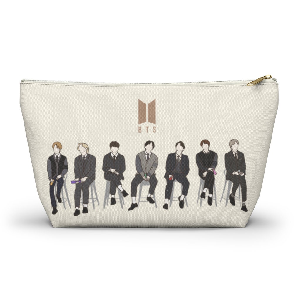 BTS Accessory Pouch w T-bottom Bts Merch Bts Gift Bts Art | Etsy