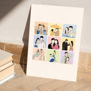 K-drama Printable Poster, K-drama Couple Poster, K-drama Printable Wall ...