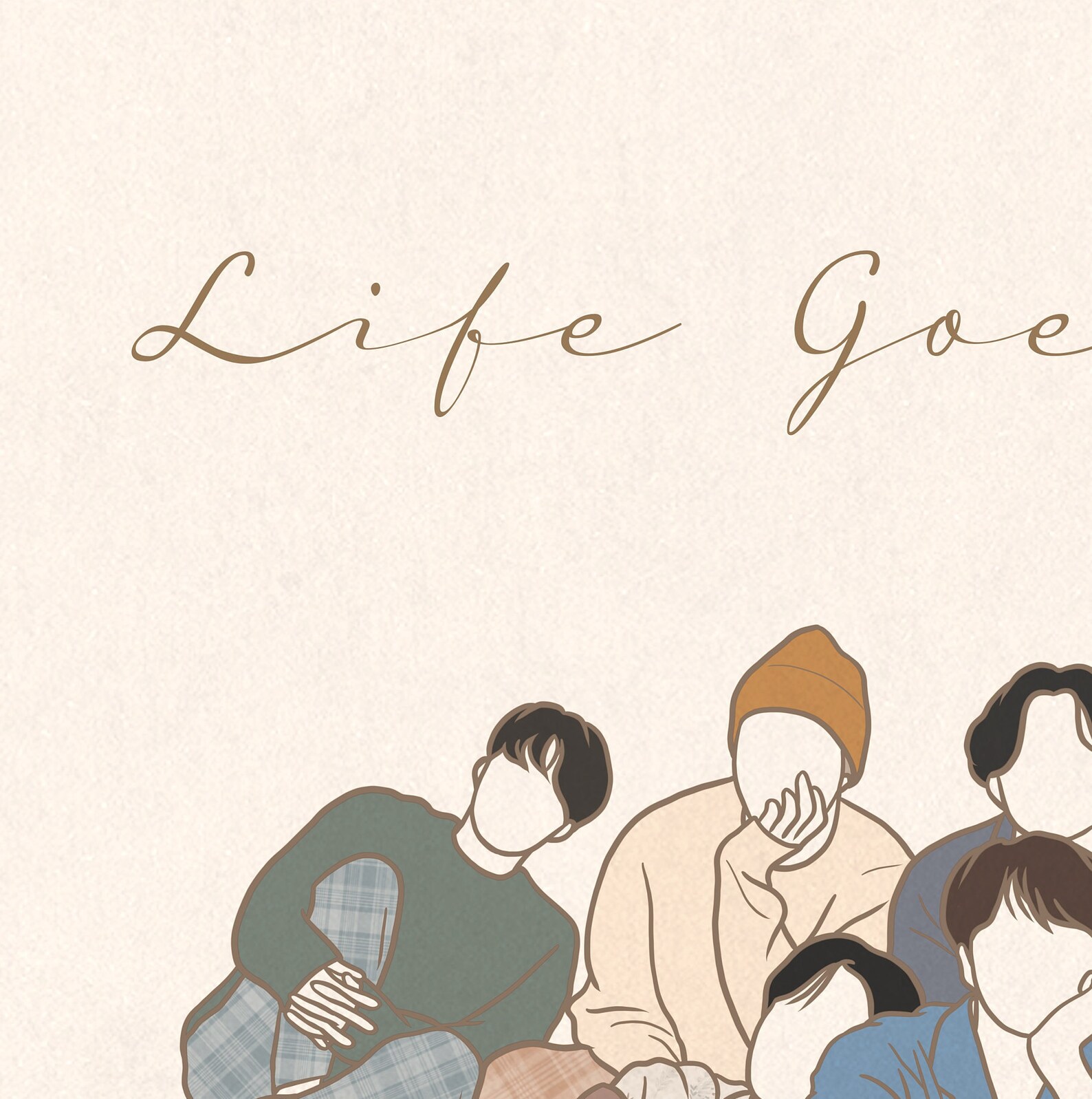 BTS Life Goes On Poster BTS Wall Art BTS Poster Bts Room | Etsy