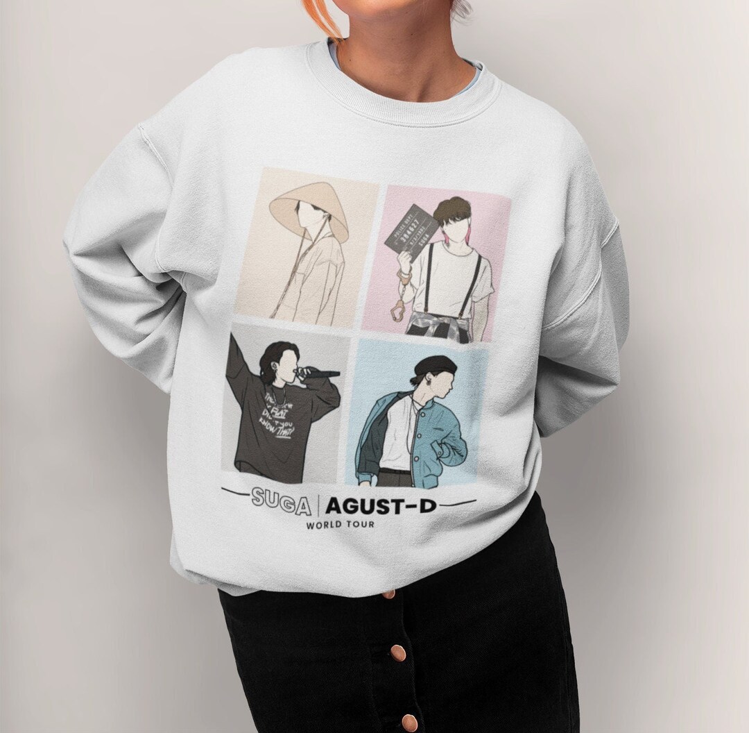 Agust D Sweatshirt, Agust D Tour, Agust D Suga, Suga Shirt, Kpop Army ...