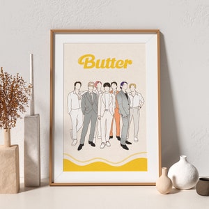 BTS Butter Poster Bts Butter Kpop Butter BTS Wall Art Bts - Etsy