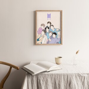 Kpop Borahae, Kpop Digital Download, Kpop Poster, Kpop Wall Art, Kpop ...