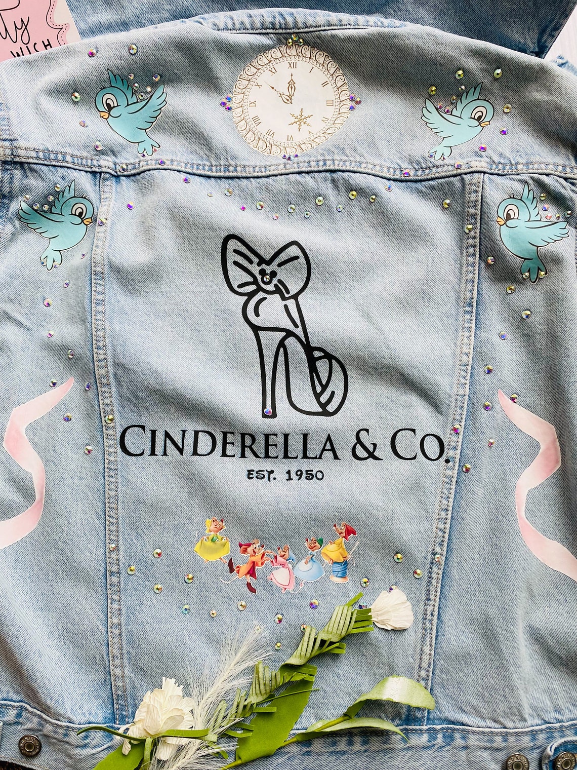 Cinderella Inspired Denim Jean Jacket - Etsy