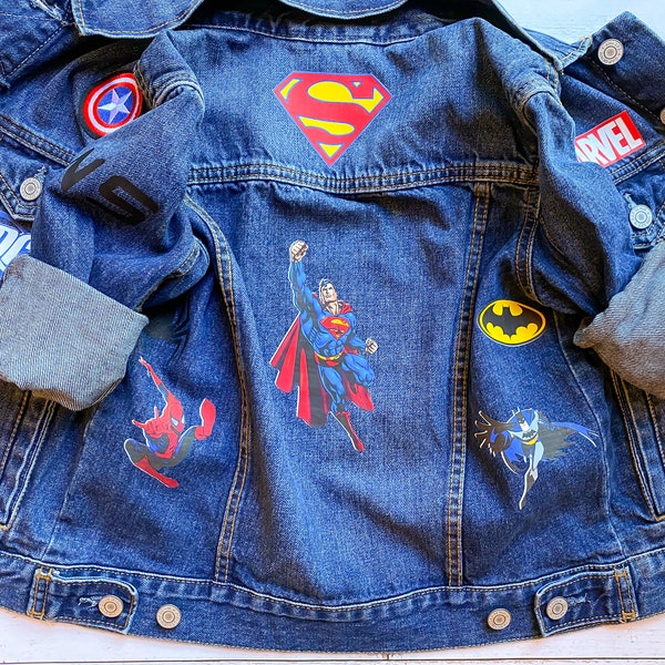 Spider Man Jean Jacket - Etsy