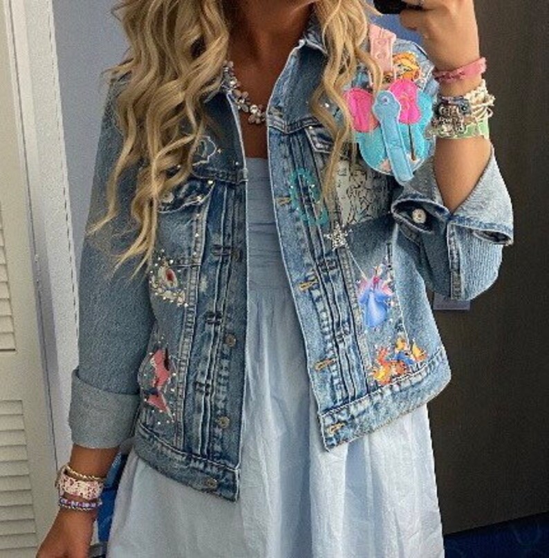 Cinderella Inspired Denim Jean Jacket - Etsy