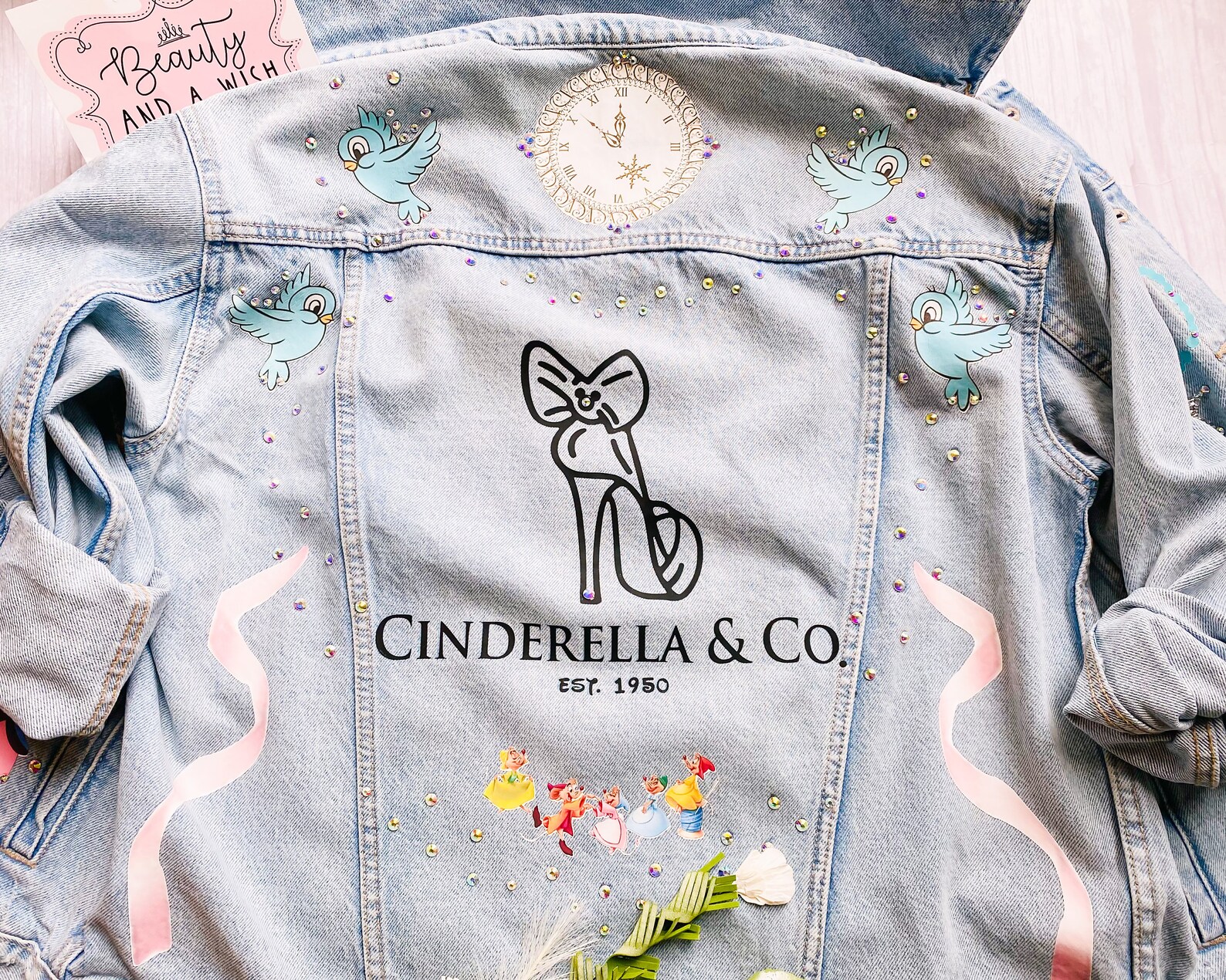 Cinderella Inspired Denim Jean Jacket - Etsy