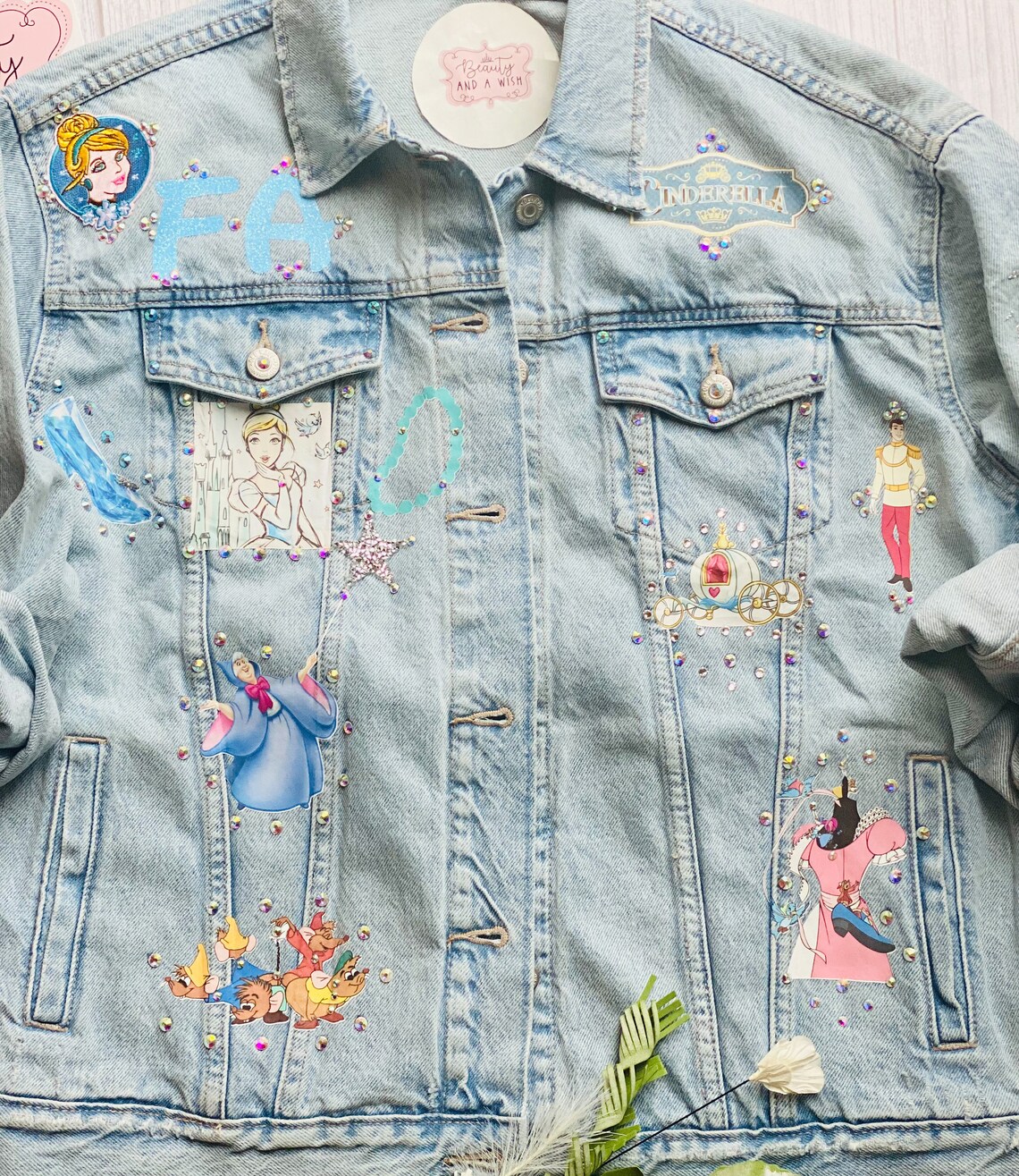 Cinderella Inspired Denim Jean Jacket - Etsy